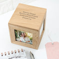 Personalised Oak Photo Cube Keepsake Box | Sweetlea Gifts – Sweetlea Gifts Ltd